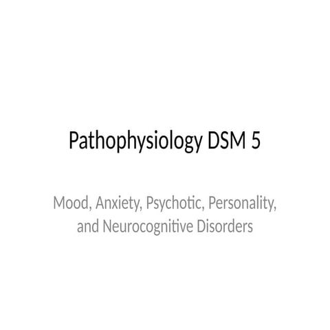 pathophysiology dsm 5 for vulnerability to fear.pptx