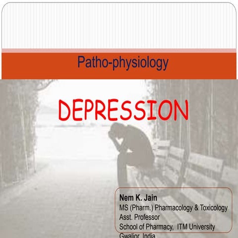 Pathophysiology of depression | PPTX