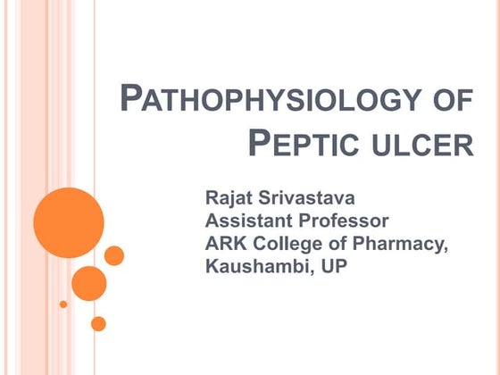 Pathophysiology of Peptic ulcer | PPT
