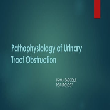 Pathophysiology of urinary tract obstruction.pptx