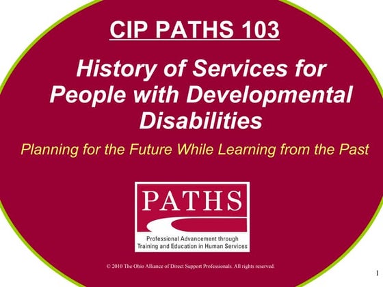 History of disabilities | PPT