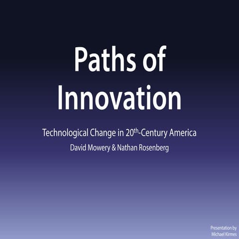 Paths of Innovation | PPT
