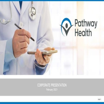 Pathway Health Corporate Presentation | PPT