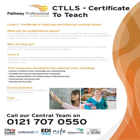 Pathway Professional - Certificate to teach in the Lifelong Learning ...
