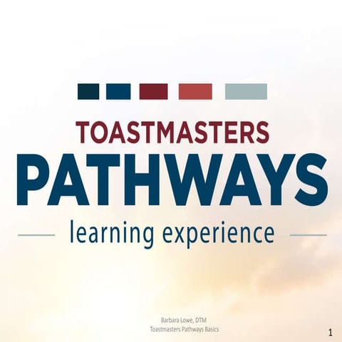 Toastmasters Pathways Basics | PPTX