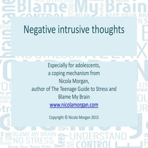 Dealing with intrusive thoughts | PPTX