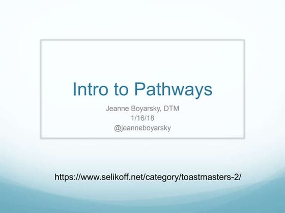 Pathways overview | PPT