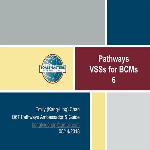 Toastmasters Pathways VSS for BCMs 6 | PDF