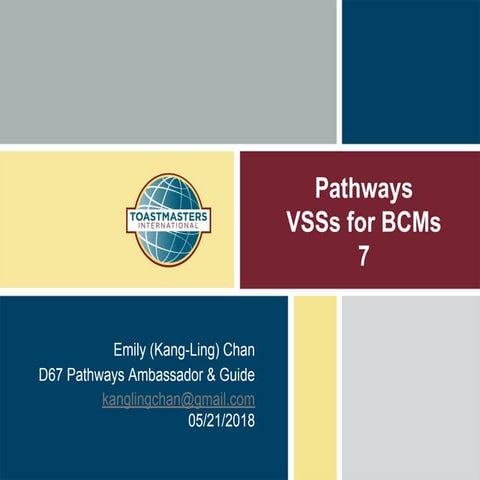 Toastmasters Pathways VSS for BCMs 7 | PDF