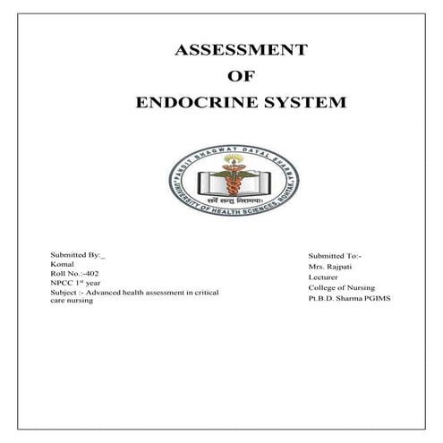 PATIENT ASSESSMENT ON ENDOCRINE SYSTEM.docx