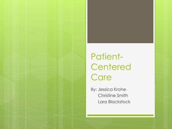 Patient-Centered Care: Redefining Healthcare Delivery Models (www.kiu.ac.ug) | PDF