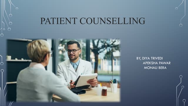 Patient counselling | PPTX