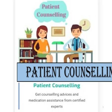 Patient Counselling ppt Notes of Community Pharmacy | PPTX