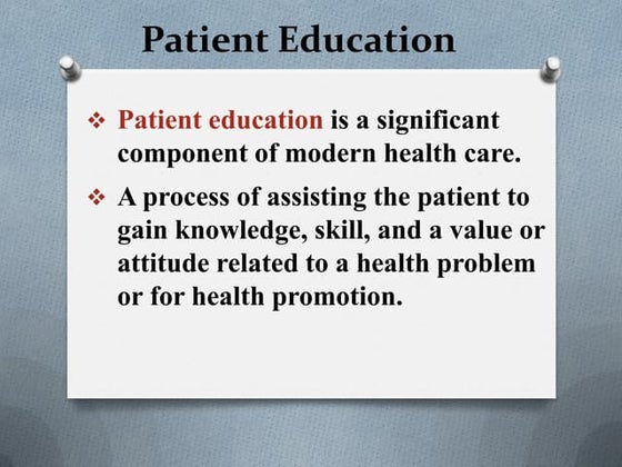 Patient and Family Education | PPTX