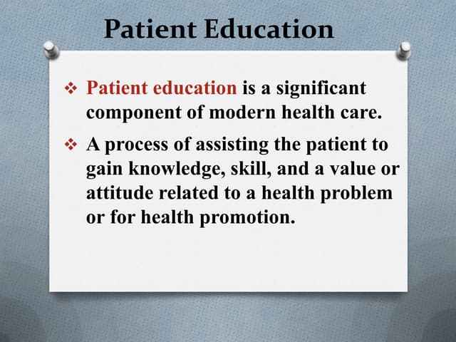 Patient and Family Education | PPTX