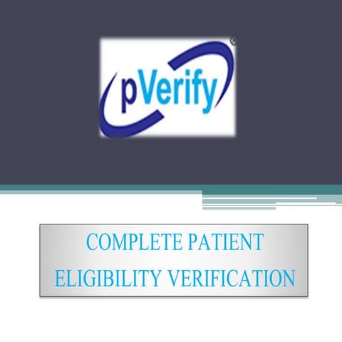 Patient Eligibility Estimation | PPT