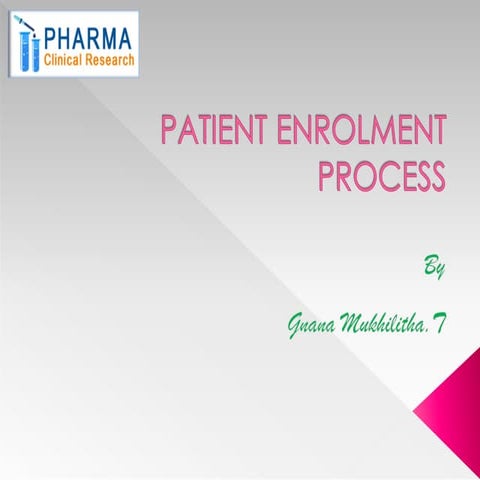 Patient Enrolment Process | PDF