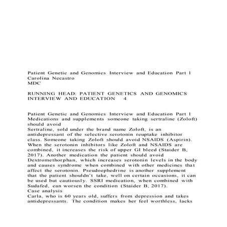 Patient genetic and genomics interview and educati | DOCX