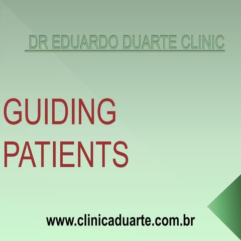 Patient guide - Clinica Duarte | PPT