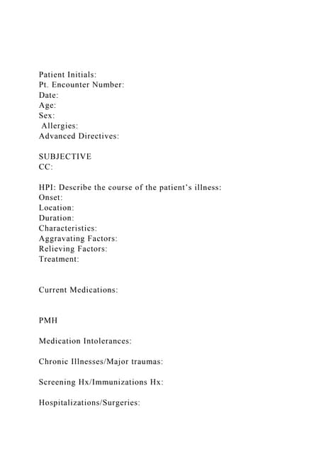 Case study format (Nursing) | DOCX | Ear, Nose and Throat Conditions ...