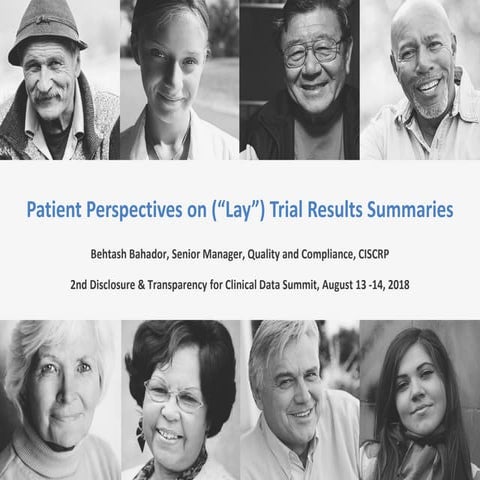 Investigator Educational Material for Layperson Summary | PPTX