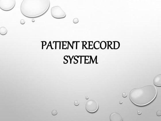 Electronic medical records | PPT