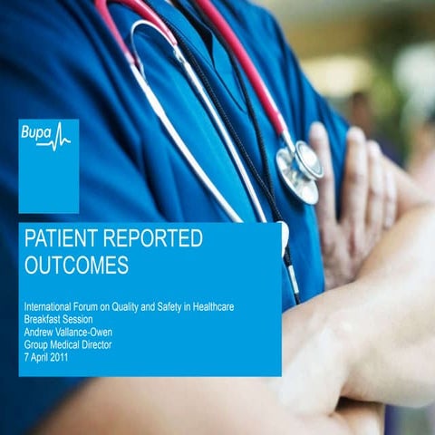 Patient reported outcomes | Andrew Vallance-Owen | PPT