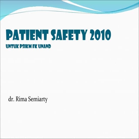 Patient safety | PPT