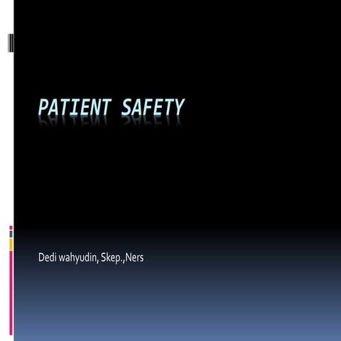 Patient safety | PPTX