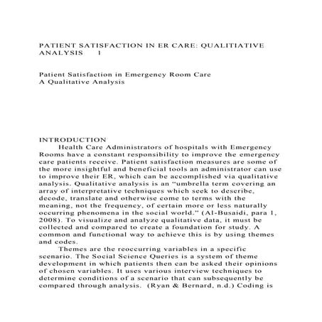 Quality Improvement paper | DOCX