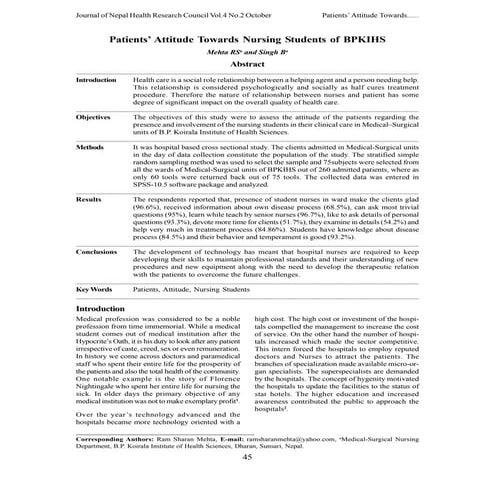 Nursing research statement | PPSX