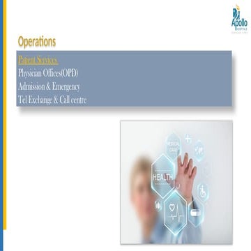 Patient Services for hospital Operations | PPTX