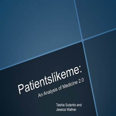 Patientslikeme Presentation | PPTX