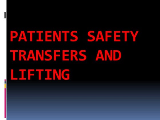 Transfer Training in Physiotherapy | PPTX