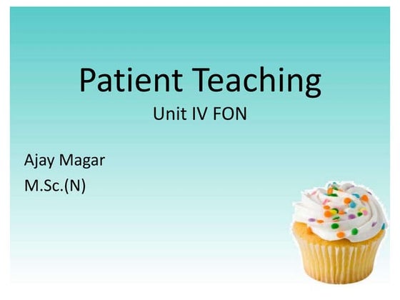 Patient teaching | PPT
