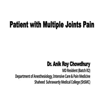 Patient Presenting with Multiple Joints Pain.pptx