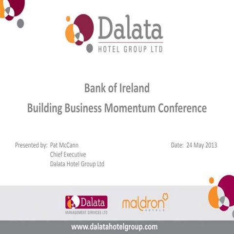 Pat McCann - The Future for an Over-Supplied Hotel Market May 2013 | PPT