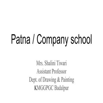 Patna company school | PPTX