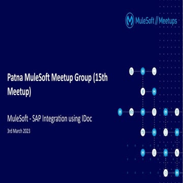 Mulesoft Sap Integration Using Idocs Ppt