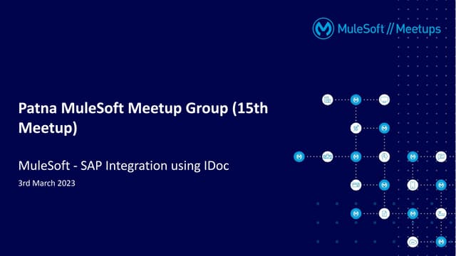 Mulesoft Sap Integration Using Idocs Ppt