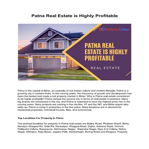Patna Real Estate is Highly Profitable....pdf