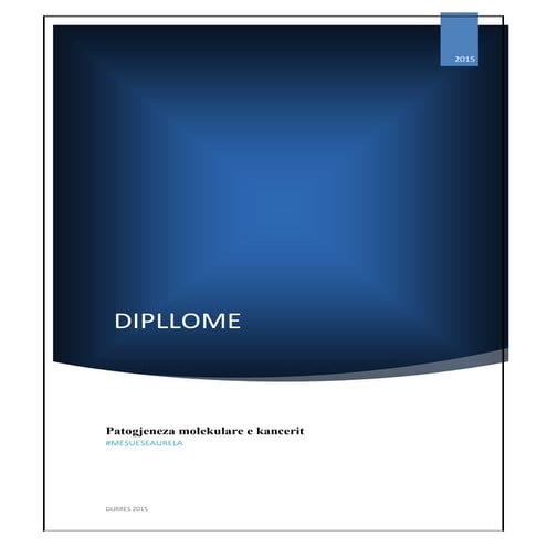 Patogjeneza molekular e kancerit !!!! | PDF