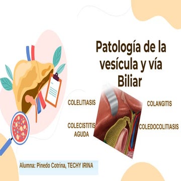 PATOLOGIA DE LA VESICULA BILIAR, COLECISITITIS, COLELITIASIS | PDF