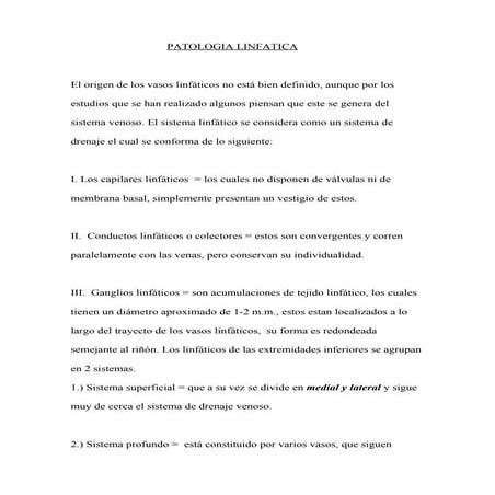 Linfangitis o patología linfática.docx cacd | DOCX