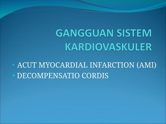 Acut coronary syndrom (acs) – | PPT