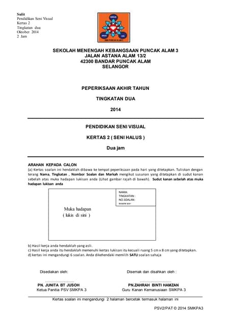 Soalan akhir tahun 4 psv | DOC