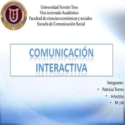 Comunicacion Interactiva | PPTX