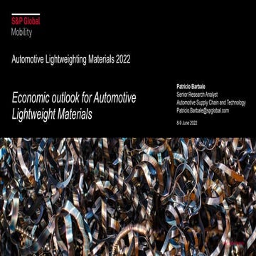 ECONOMIC OUTLOOK FOR AUTOMOTIVE LIGHTWEIGHT MATERIALS | PDF