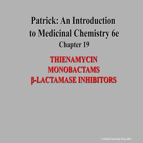 patrick6e_otherlactams_ch19.ppt