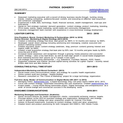 Patrick Doherty Resume | DOCX